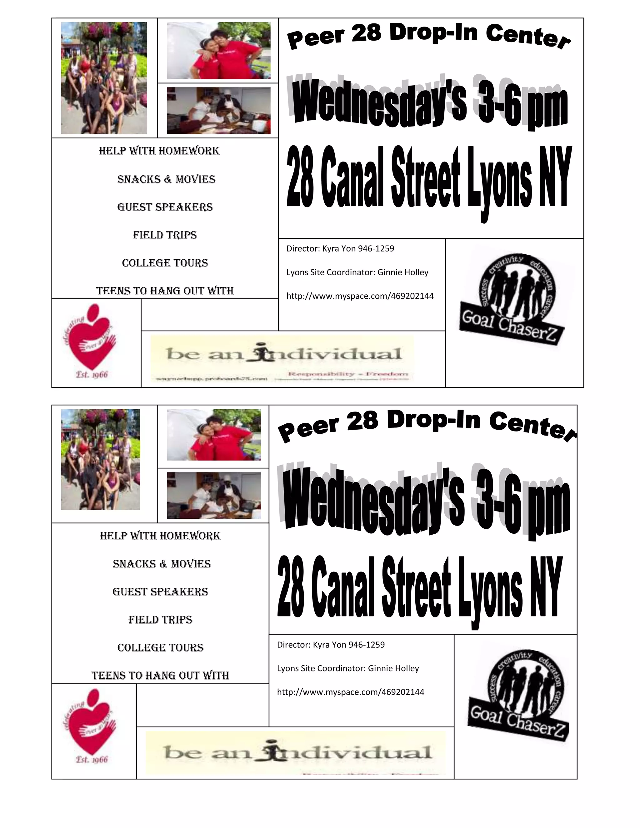 Drop In 2009 Flyer | DOCX