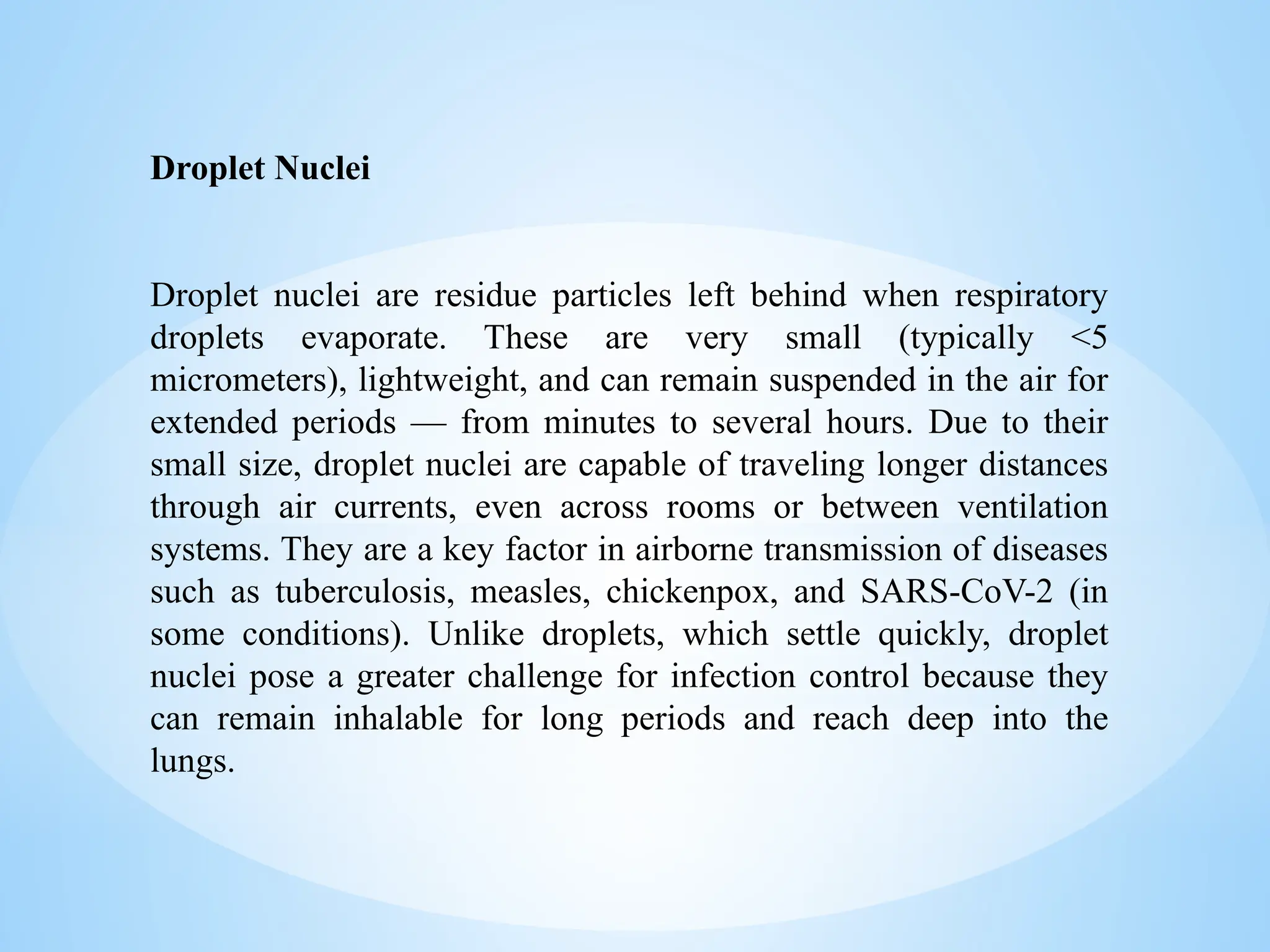 Droplets, Droplet Nuclei, and Aerosols.pptx