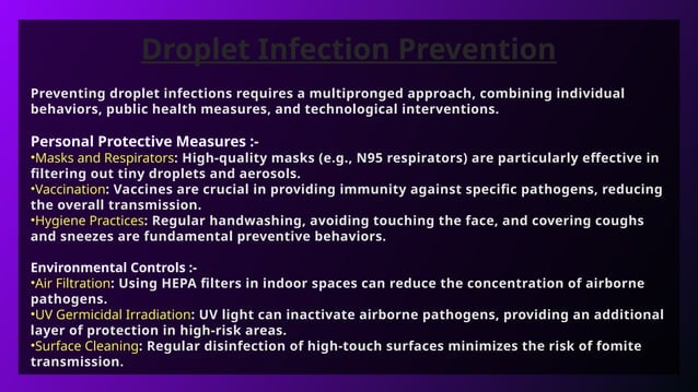 DROPLETS INFECTION 16.pptx swasthwritta 2nd prof | PPTX