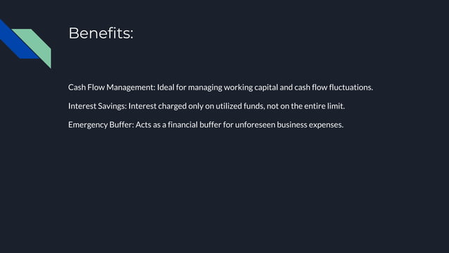 Managing Cash Flow with Dropline Overdrafts | PPTX | Business ...