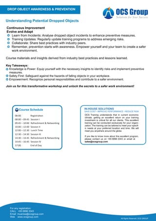 DROPPED OBJECT AWARENESS AND PREVENTION GUARDING AGAINST GRAVITY | PDF