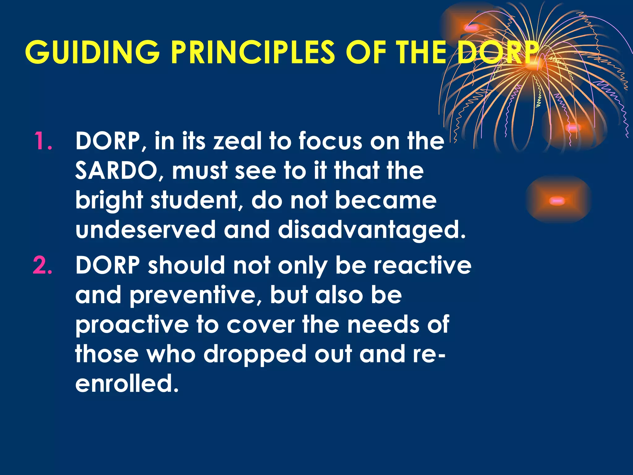 Dropout reduction program (dorp) | PPT