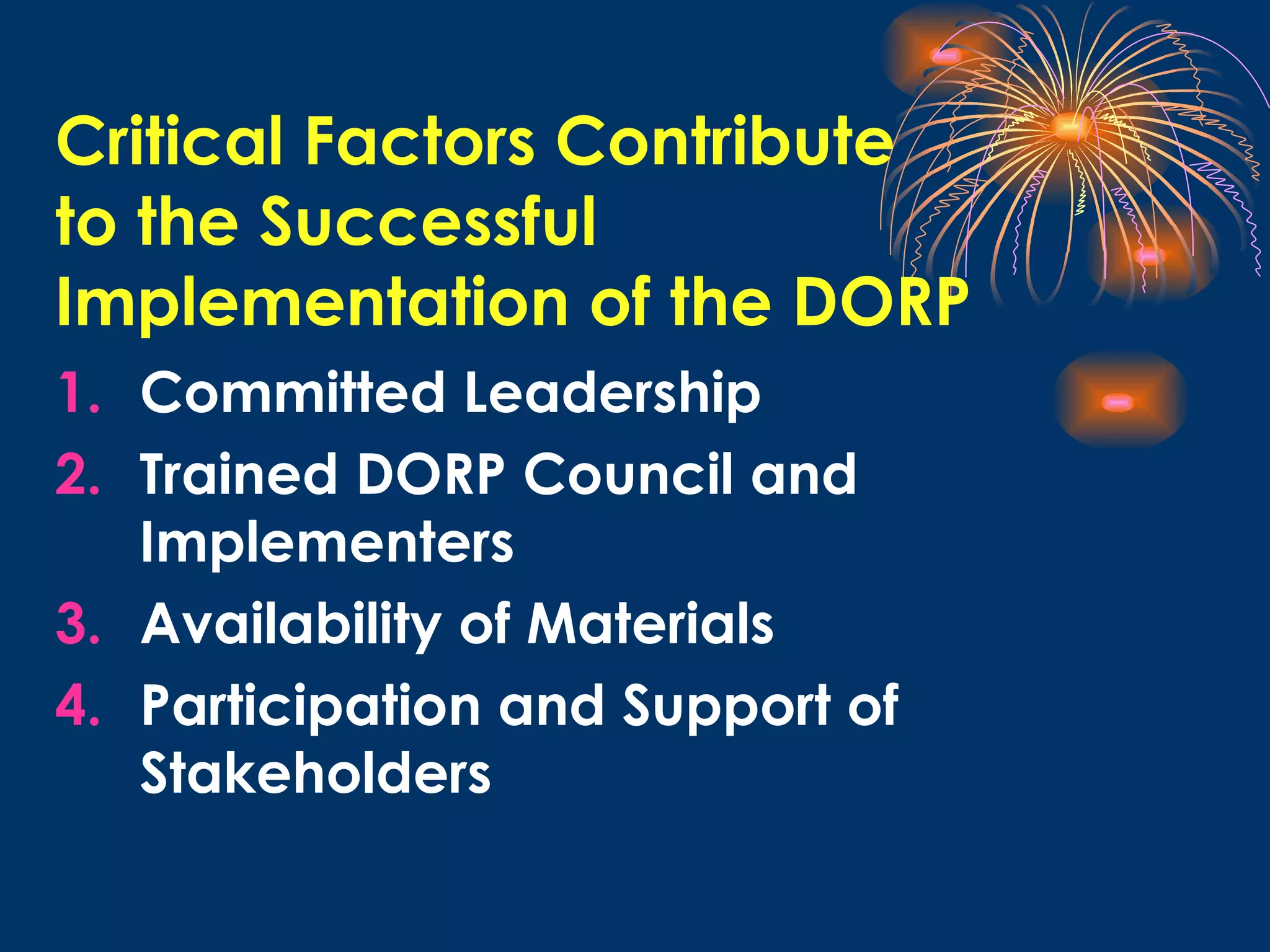Dropout reduction program (dorp) | PPT