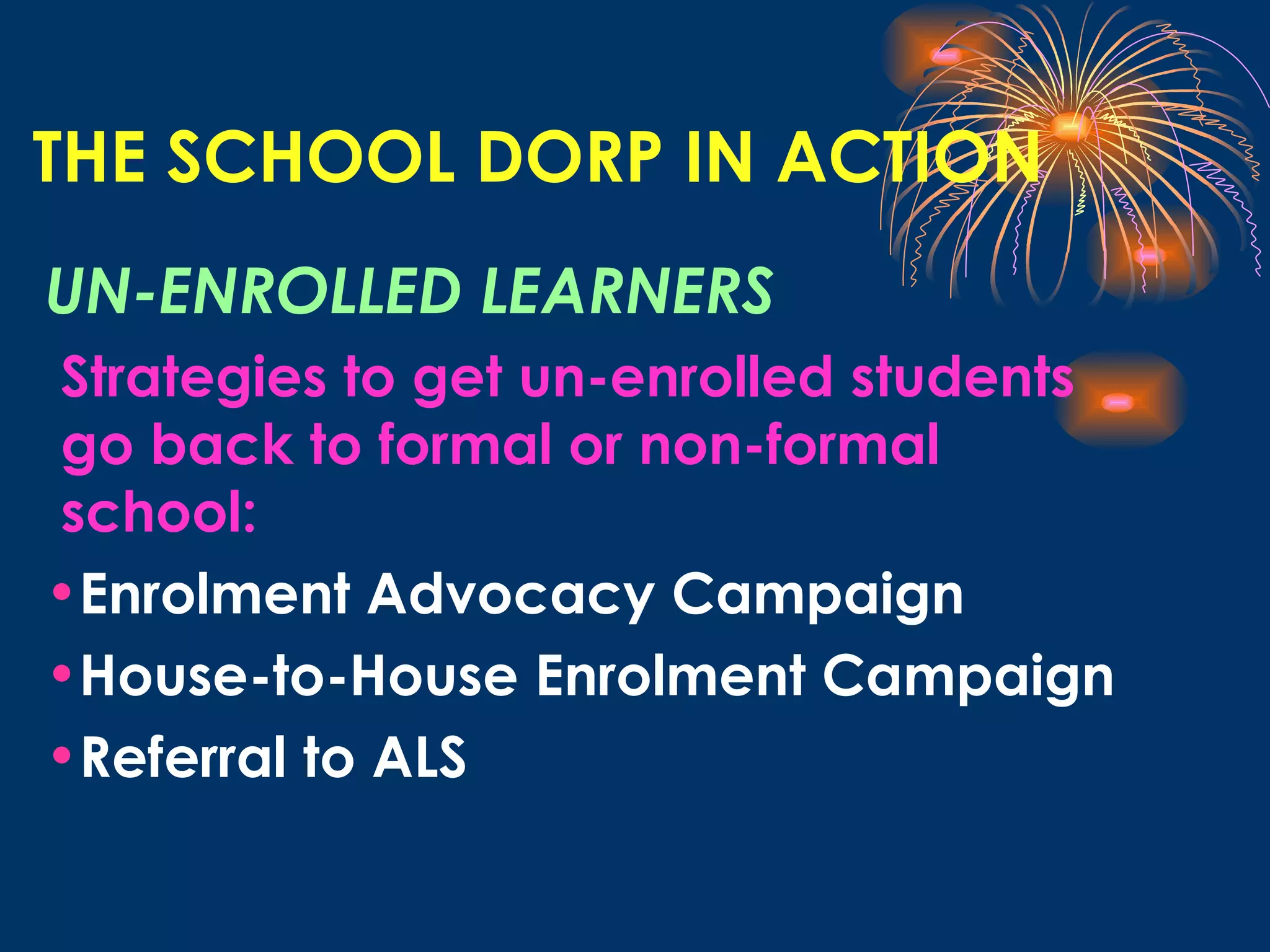 Dropout reduction program (dorp) | PPT