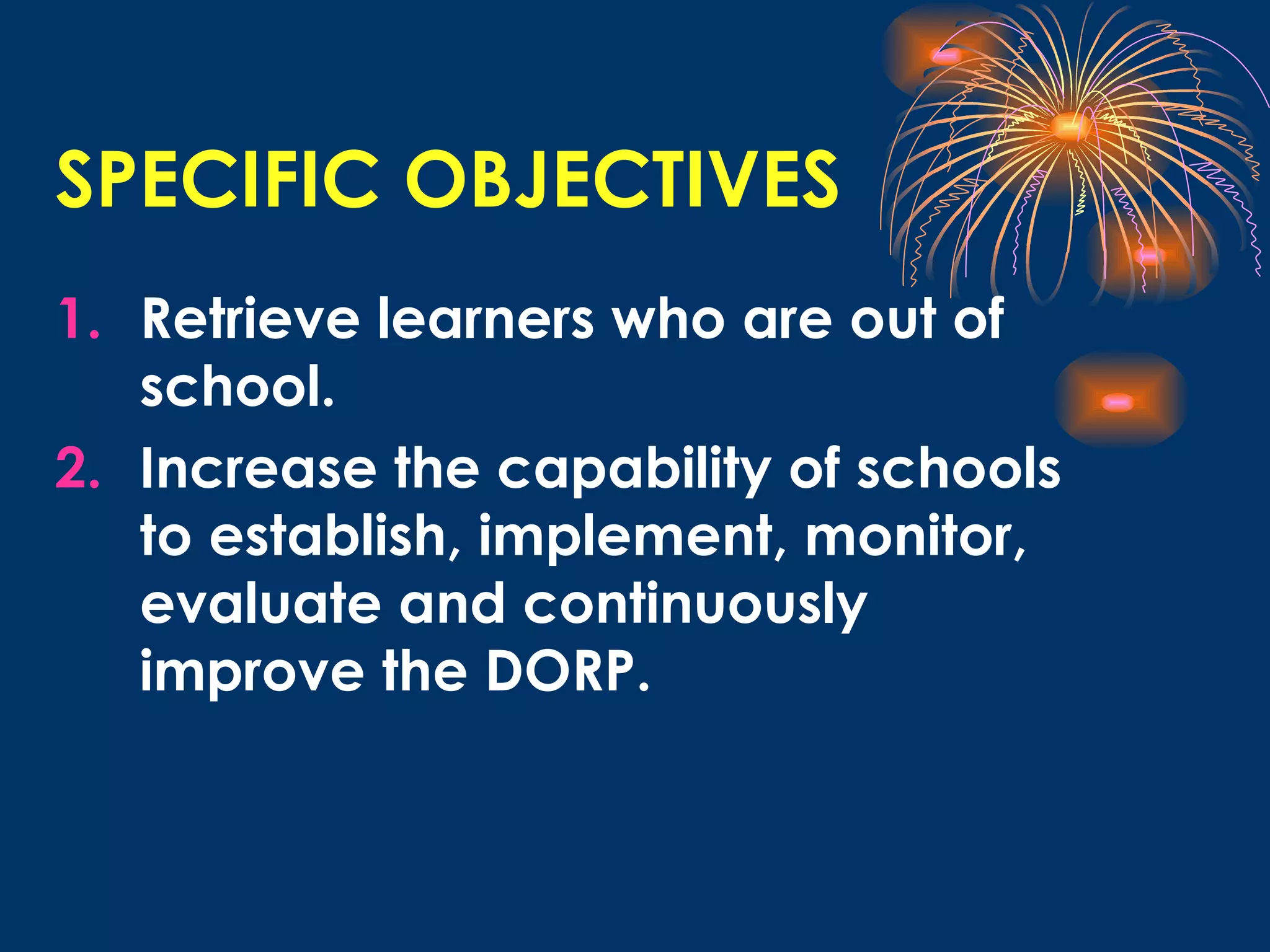 Dropout reduction program (dorp) | PPT