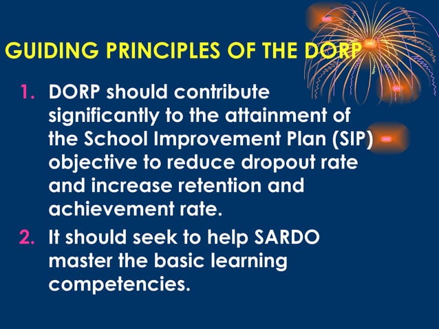 Dropout reduction program (dorp) | PPT