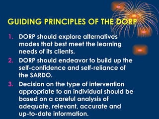 Dropout reduction program (dorp) | PPT