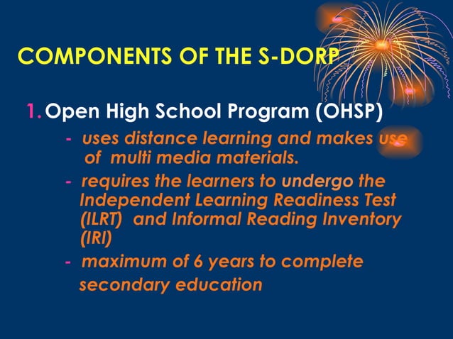 Dropout reduction program (dorp) | PPT