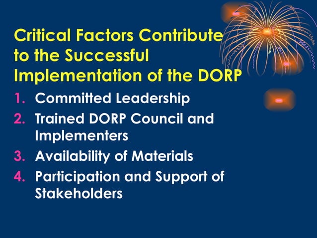 Dropout reduction program (dorp) | PPT