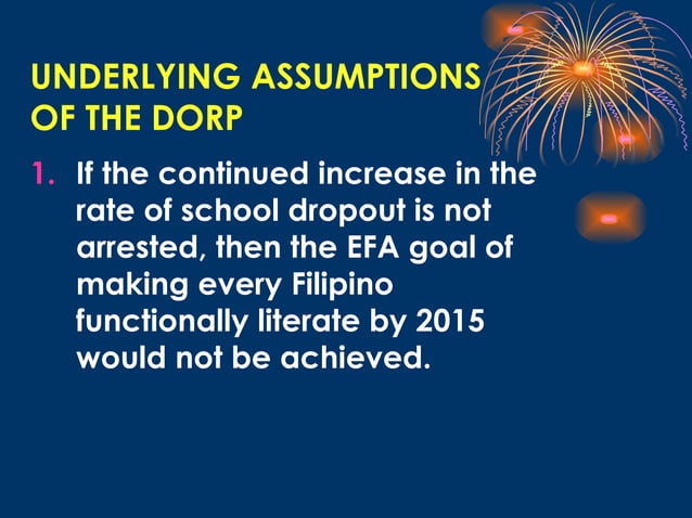 Dropout reduction program (dorp) | PPT