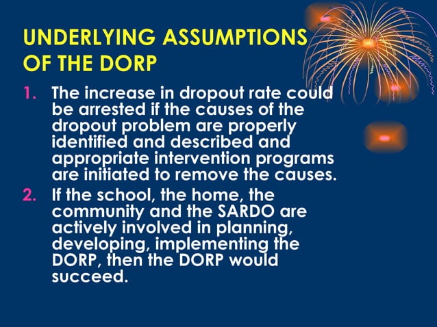 Dropout reduction program (dorp) | PPT