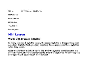 Dropped syllable | PDF