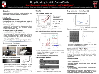 Drop Breakup in Yield Stress Fluids | PPT