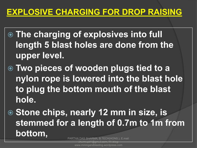 Drop raising in underground mines | PDF