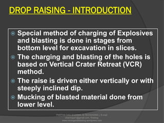 Drop raising in underground mines | PDF