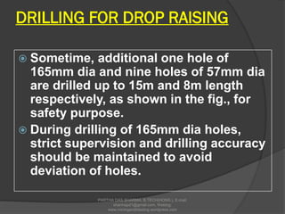 Drop raising in underground mines | PDF