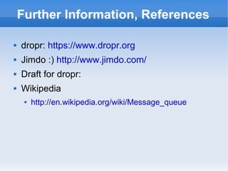 Dropr - The Message Queue project for PHP | PPT