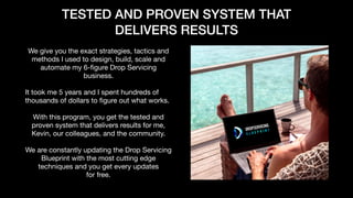 Drop Servicing Blueprint - An Overview | PDF