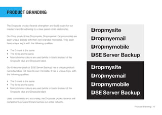 Dropsuite Brand Identity Guidelines - 2016 | PDF