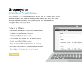 Dropsuite Demystified | PDF