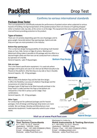 Drop tester | PDF