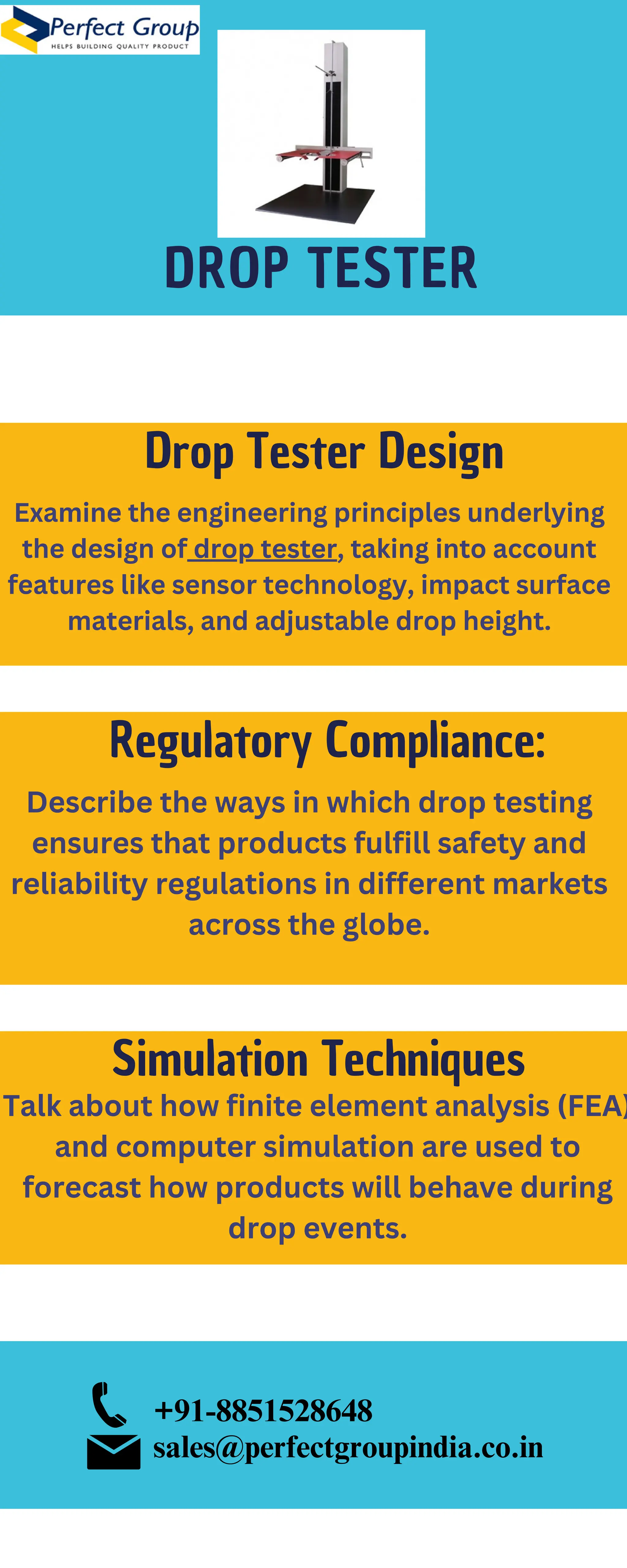 Drop Tester || Perfect Group India || | PDF