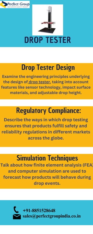Drop Tester || Perfect Group India || | PDF