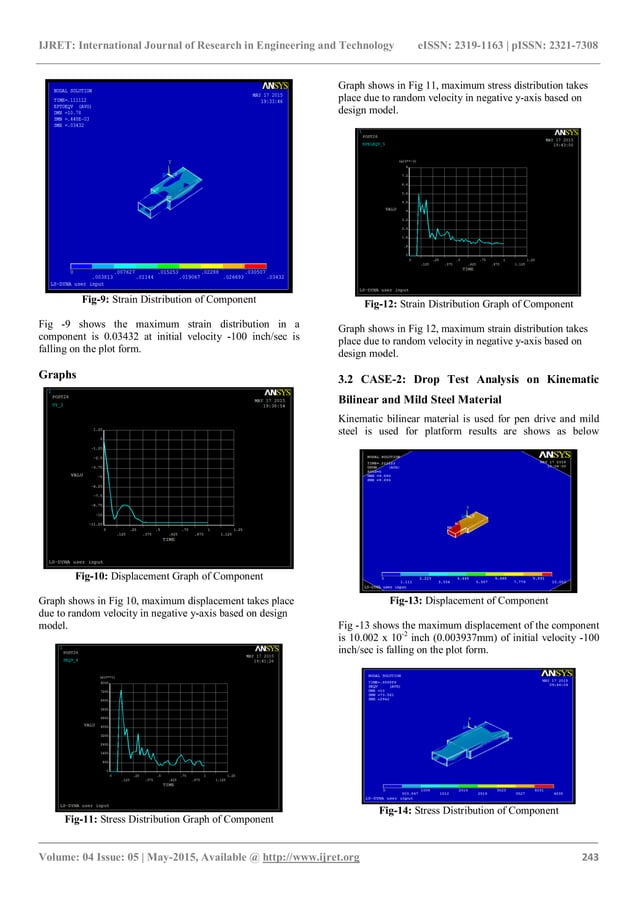 Drop test simulation on pen drive by using ansys | PDF