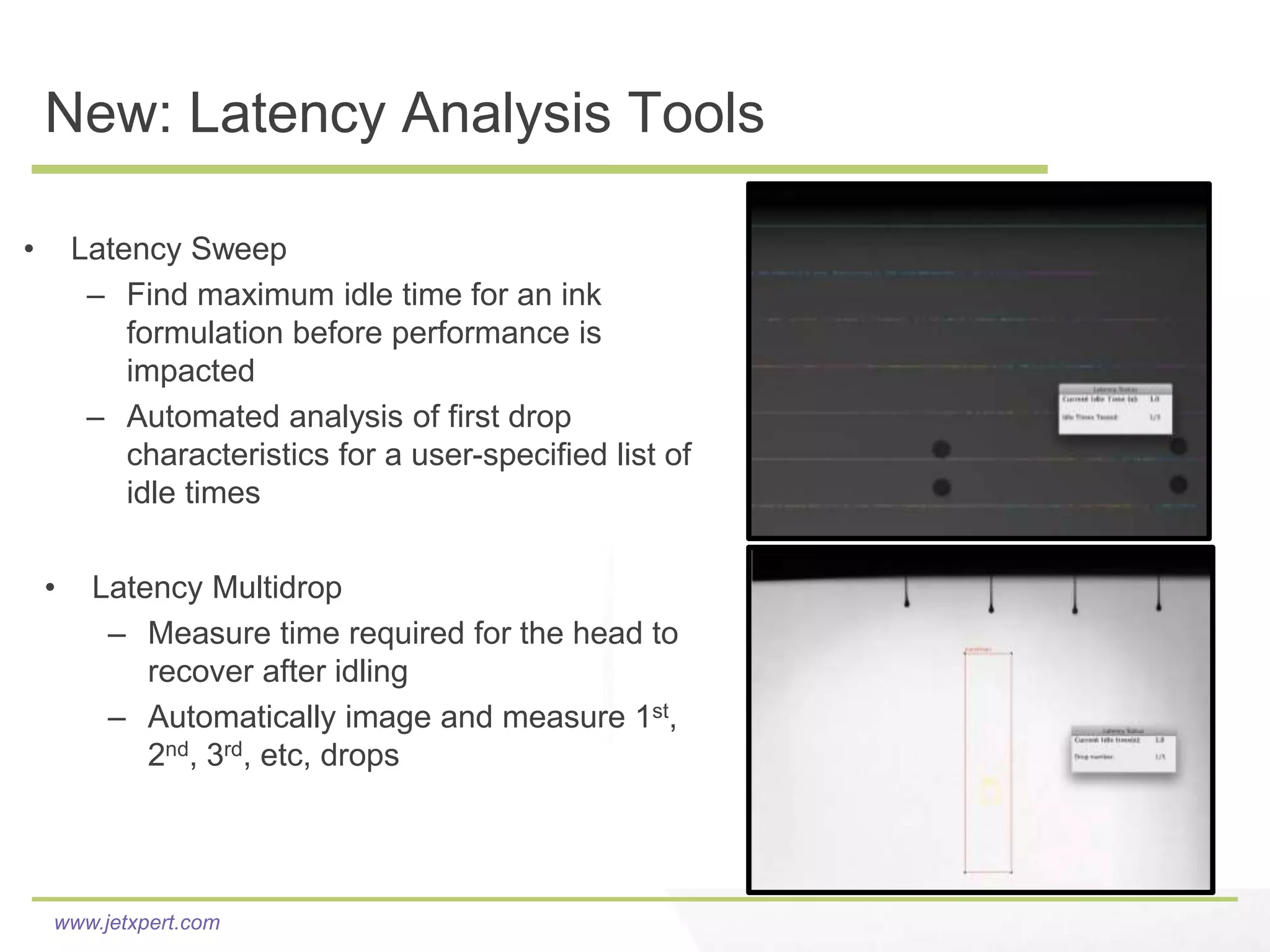 Drop watcher jetxpert for inkjet applications | PPTX