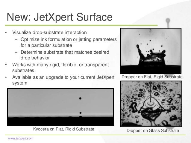Drop watcher jetxpert for inkjet applications