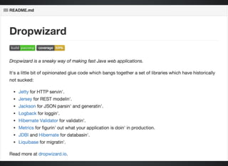 Dropwizard and Friends | PDF