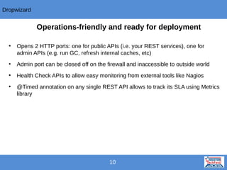 Dropwizard Spring - the perfect Java REST server stack | PPT