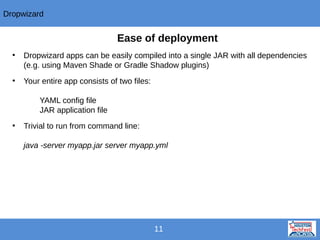 Dropwizard Spring - the perfect Java REST server stack | PPT