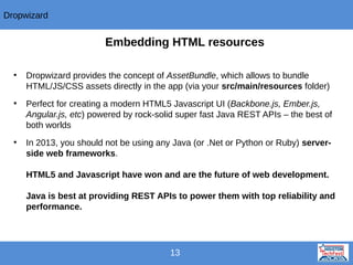 Dropwizard Spring - the perfect Java REST server stack | PPT