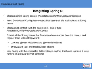 Dropwizard Spring - the perfect Java REST server stack | PPT