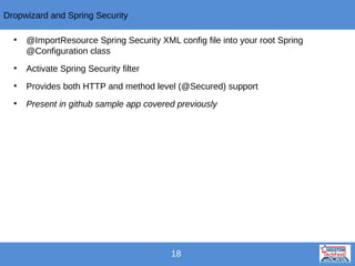 Dropwizard Spring - the perfect Java REST server stack | PPT