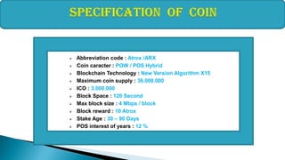 MARKETING PLAN ATROX COIN | PPT