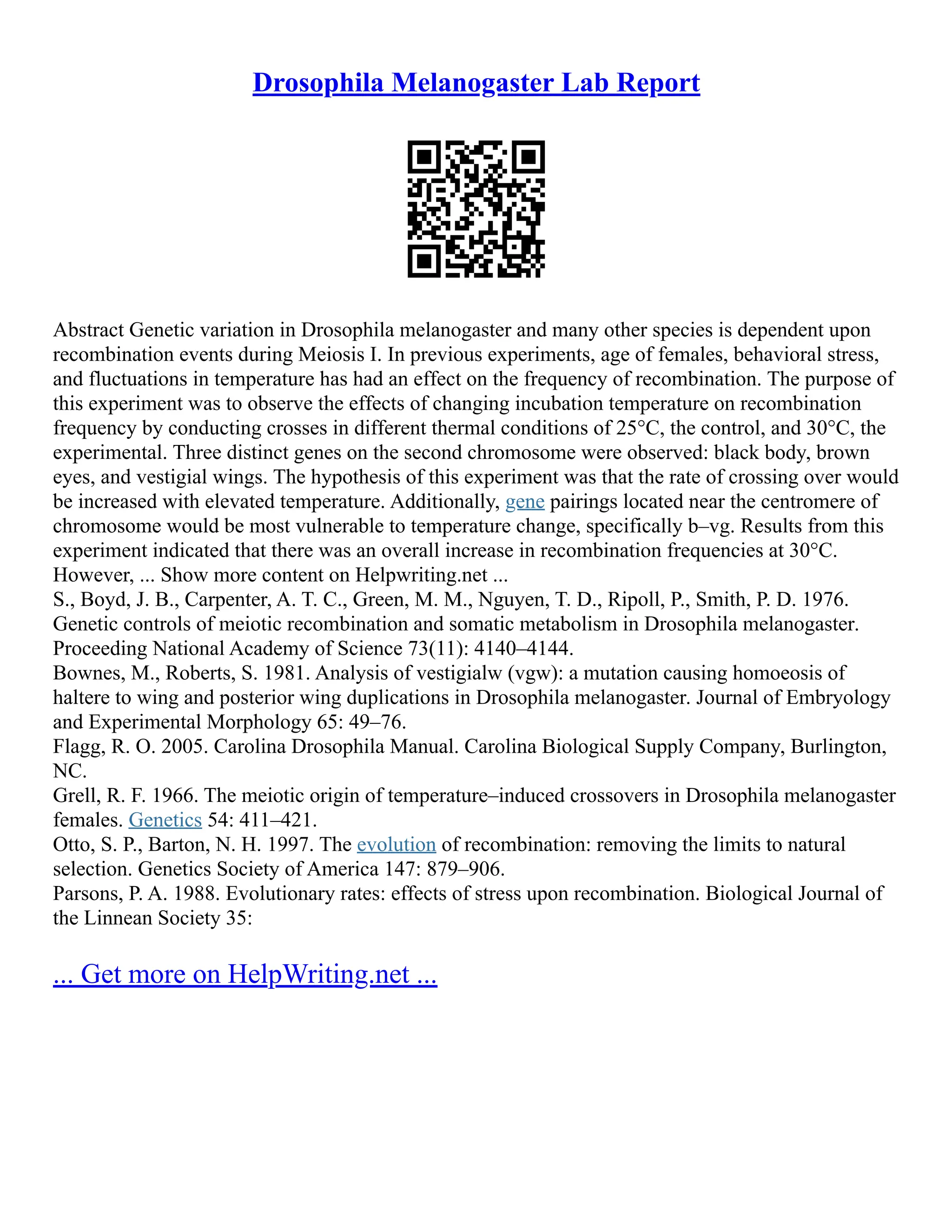 Drosophila Melanogaster Dumpy | PDF