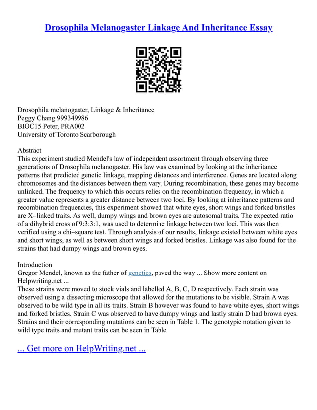 Drosophila Melanogaster Dumpy | PDF