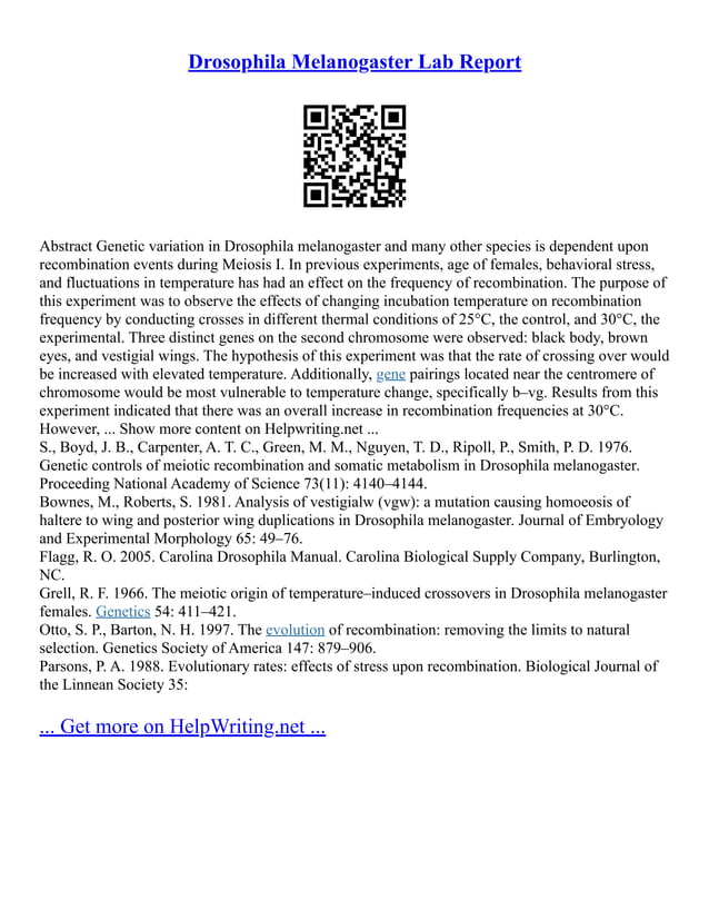 Drosophila Melanogaster Dumpy | PDF