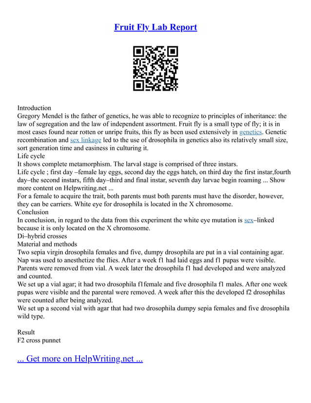 Drosophila Melanogaster Dumpy | PDF