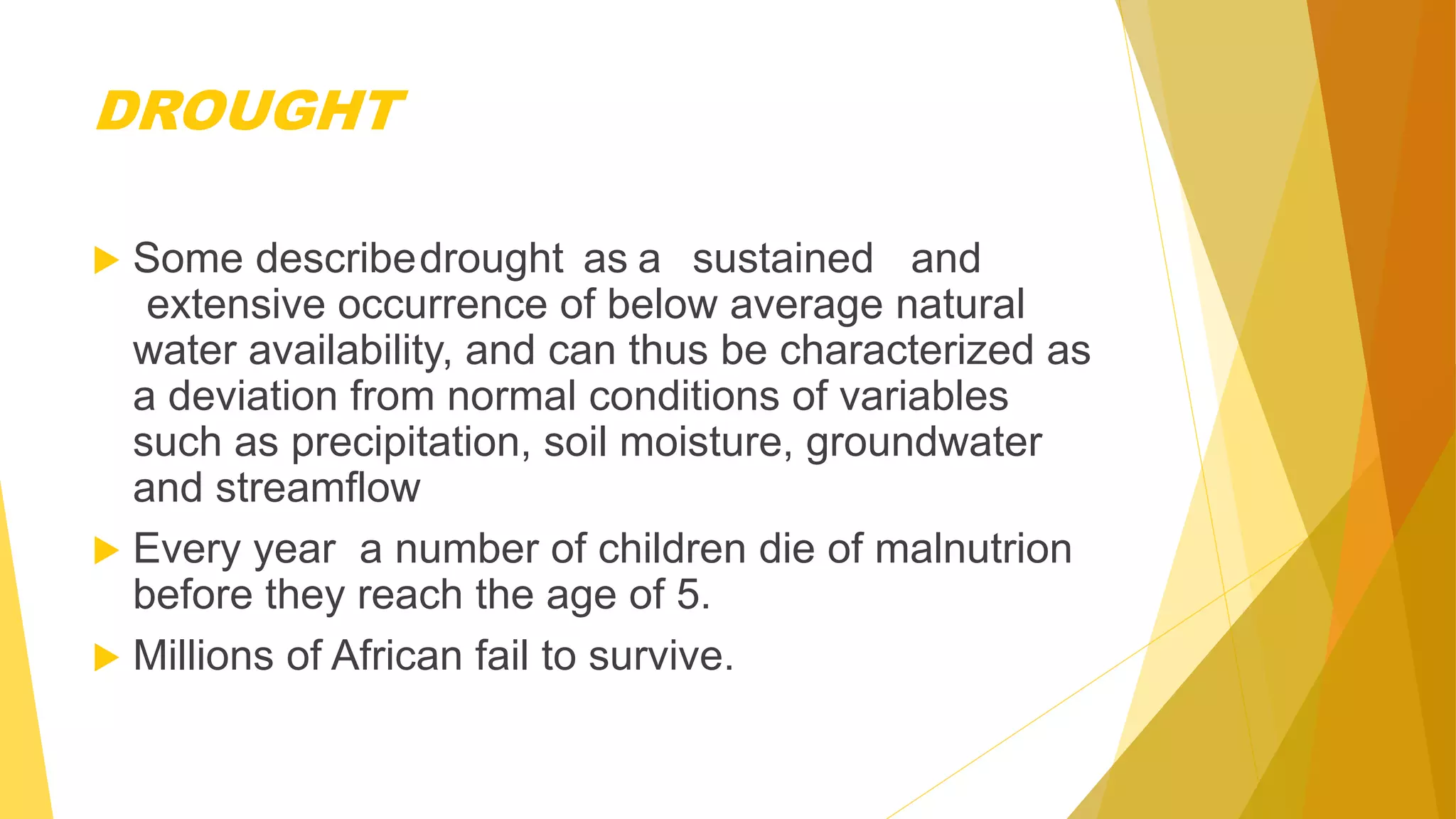 Drought in African Countries | PPTX