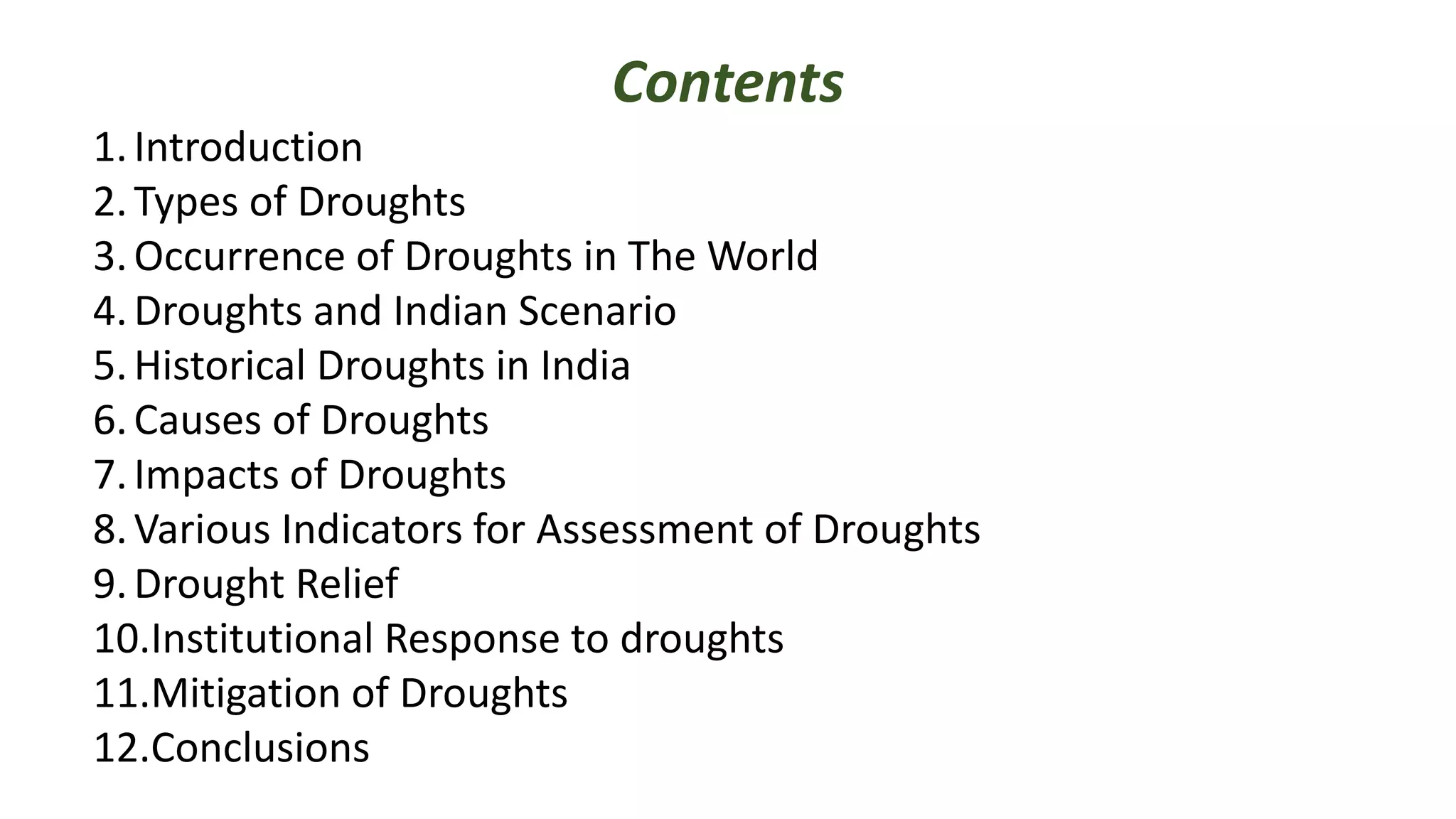 Drought - Disaster management | PPTX