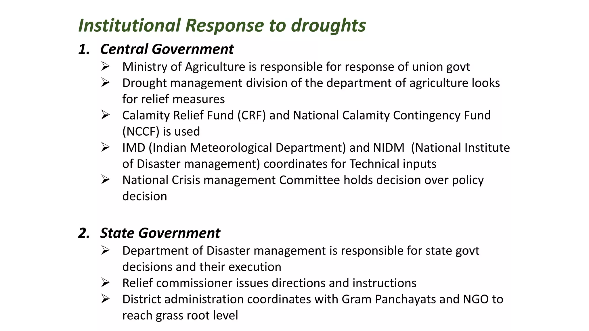 Drought - Disaster management | PPTX