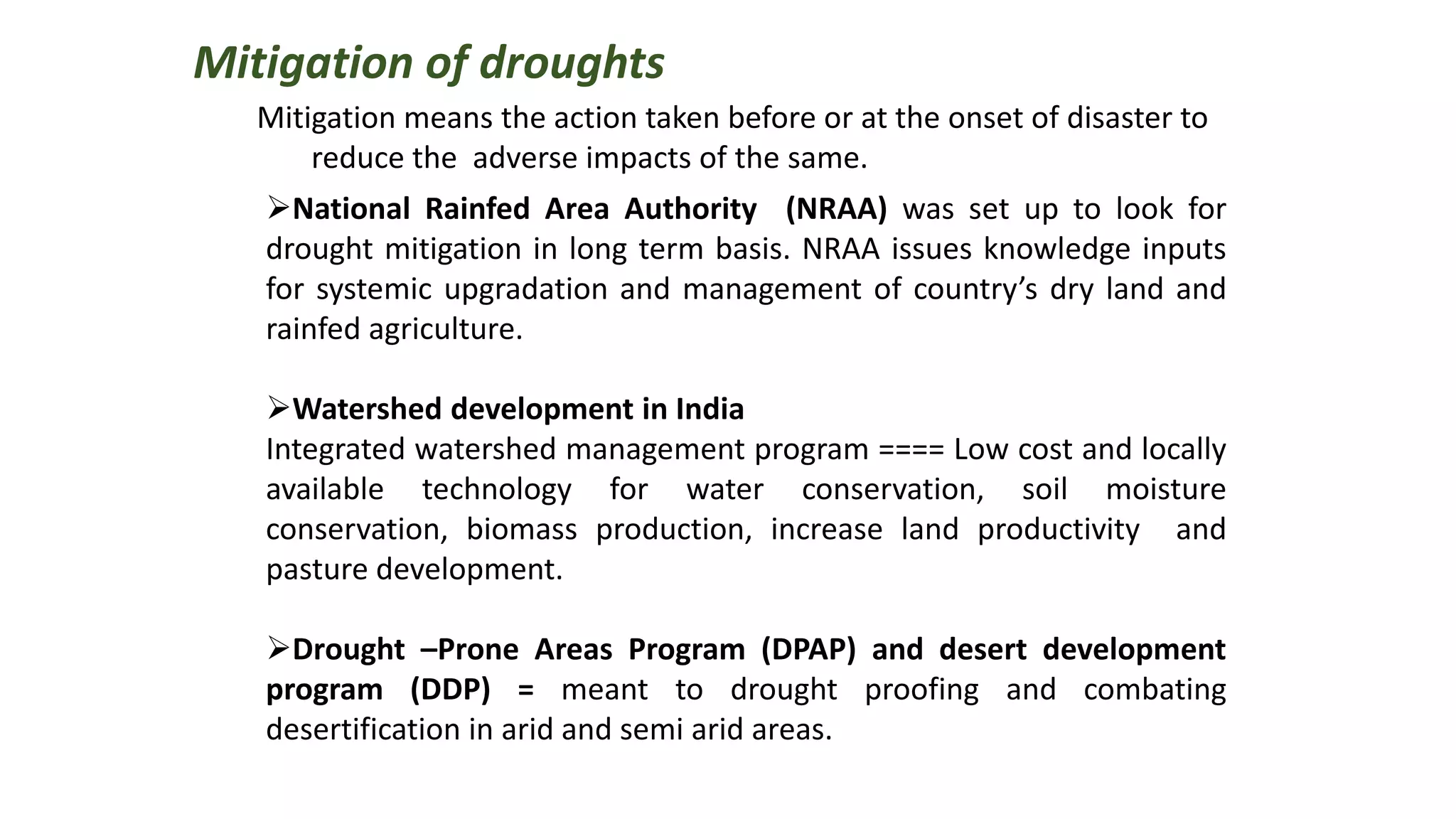 Drought - Disaster management | PPTX