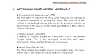 Drought - Disaster management | PPTX