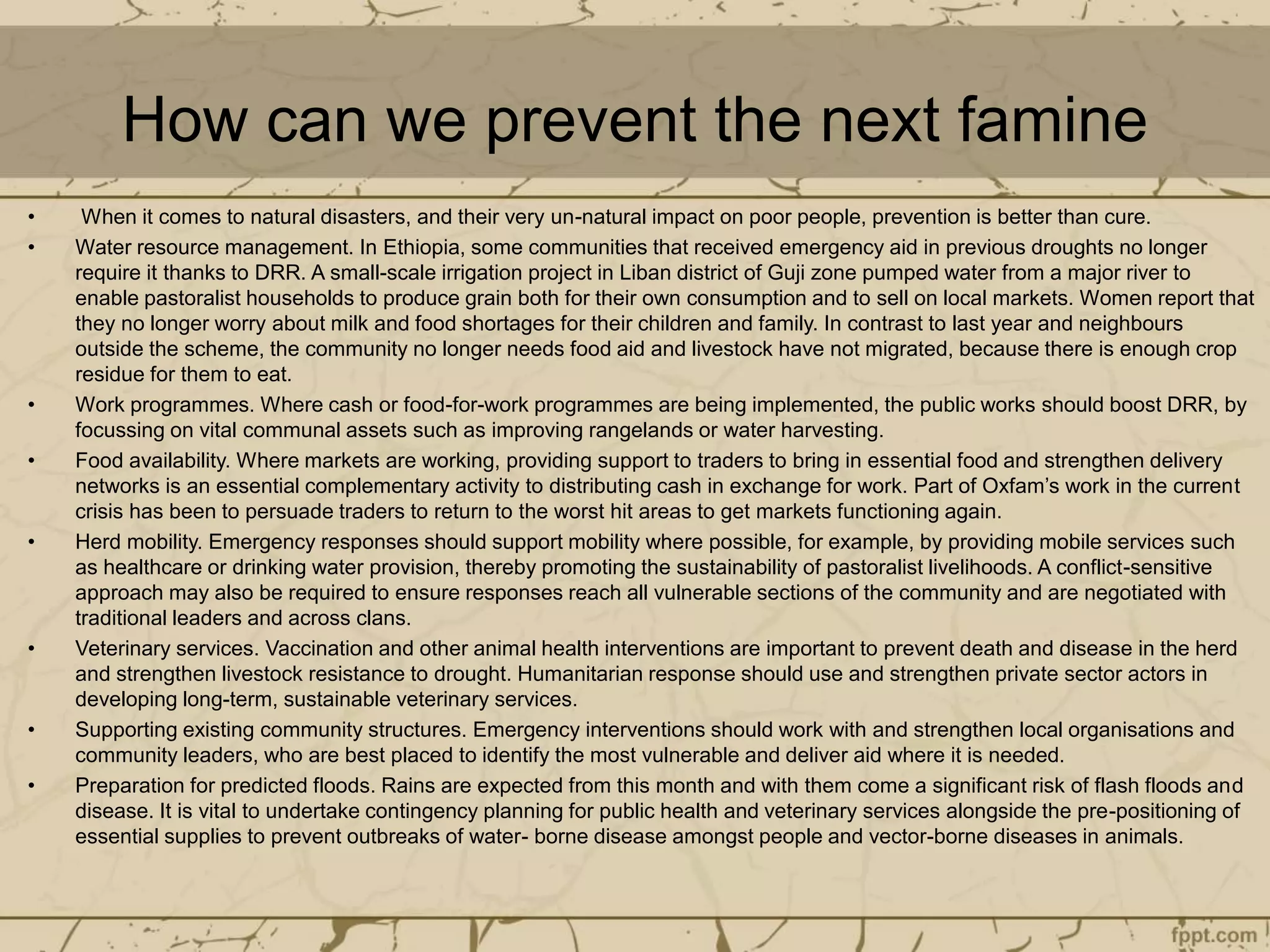 Drought and famine | PPTX