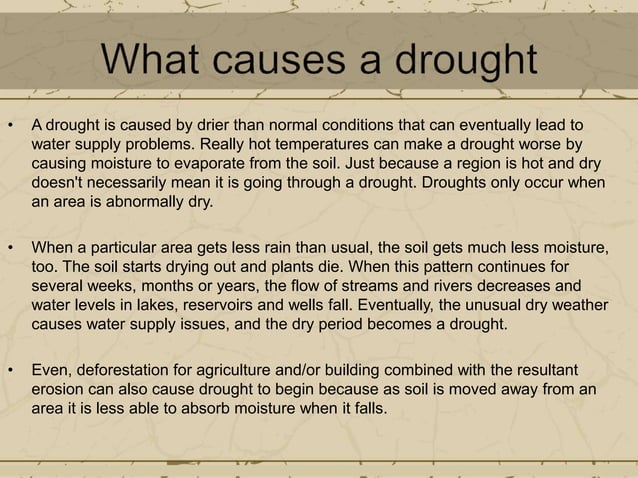 Drought and famine | PPTX | Agriculture | Industries