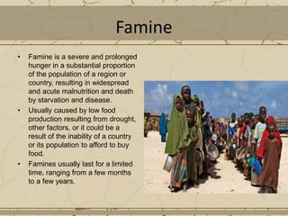 Drought and famine | PPTX | Agriculture | Industries