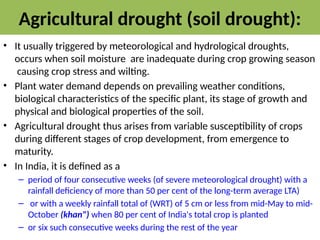 Drought and it's classification in a simplified way | PPTX